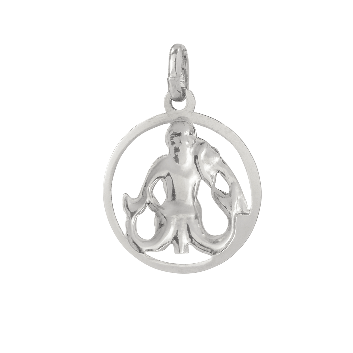 Basic Silber 925 Anhänger rund Sternzeichen Wassermann | Juwelier Zapp